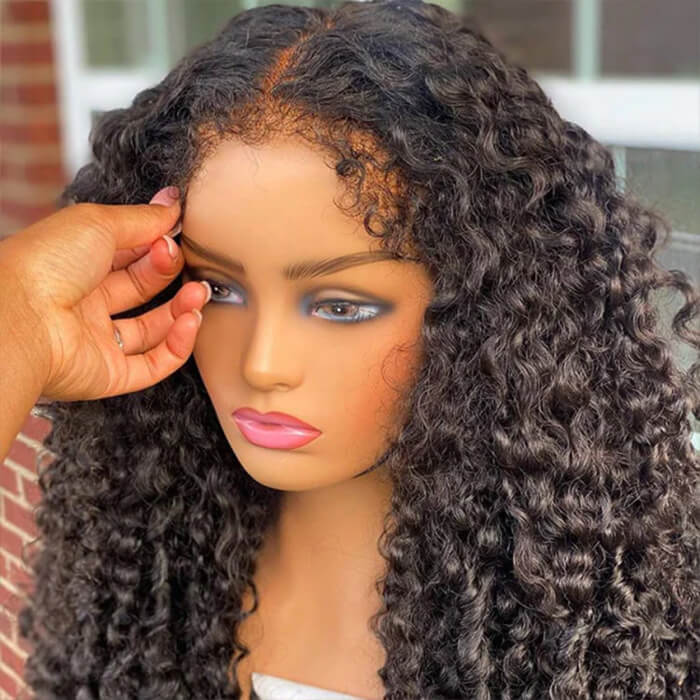 4C Kinky Edges Wigs | Human Hair Wig With Curly Edges – Hermosa Hair