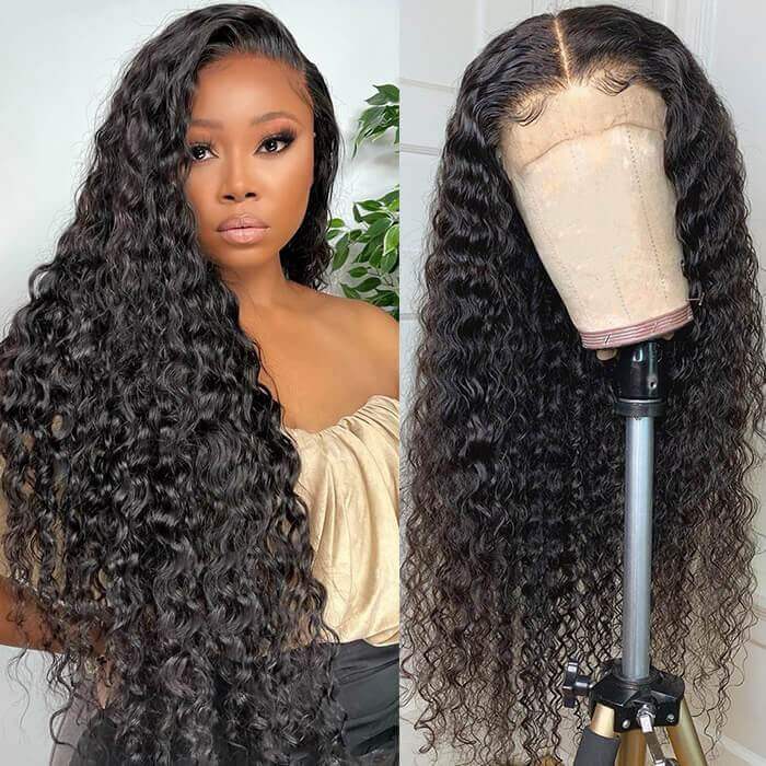 Deep Wave Wig | Human Hair Deep Wave Lace Front Wigs – Hermosa Hair