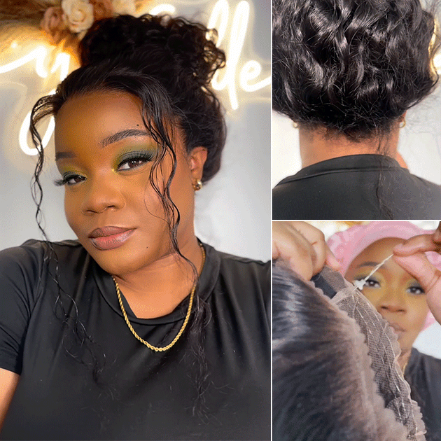 Invisi-String 360 Skin HD Lace Super Natural Hairline Pre-Bleached Fre ...