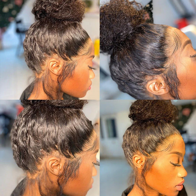 Water Wave Invisi-String Snug Fit 360 Skin HD Lace Frontal Wig Glueles ...