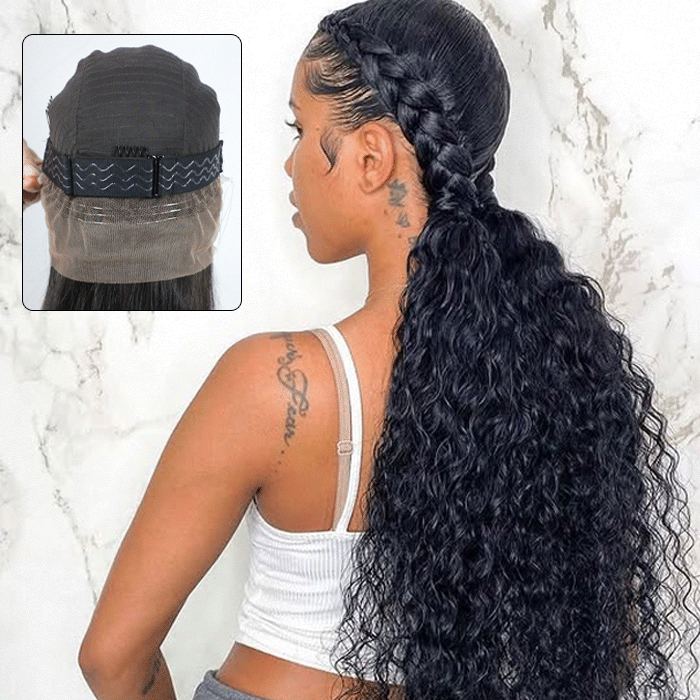 Invisible Strap Wig | Hidden String 360 Lace Wig Fit For All Heads ...