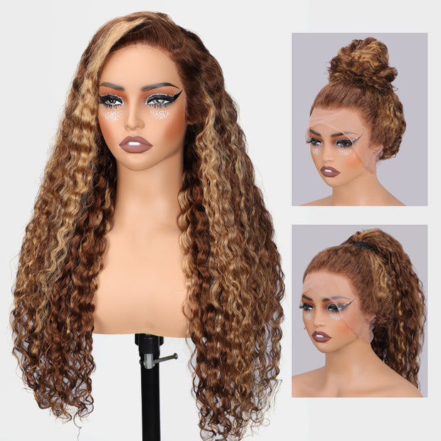 Highlight Ombre Color Deep Wave Invisi-String Snug Fit 360 HD Transpar ...
