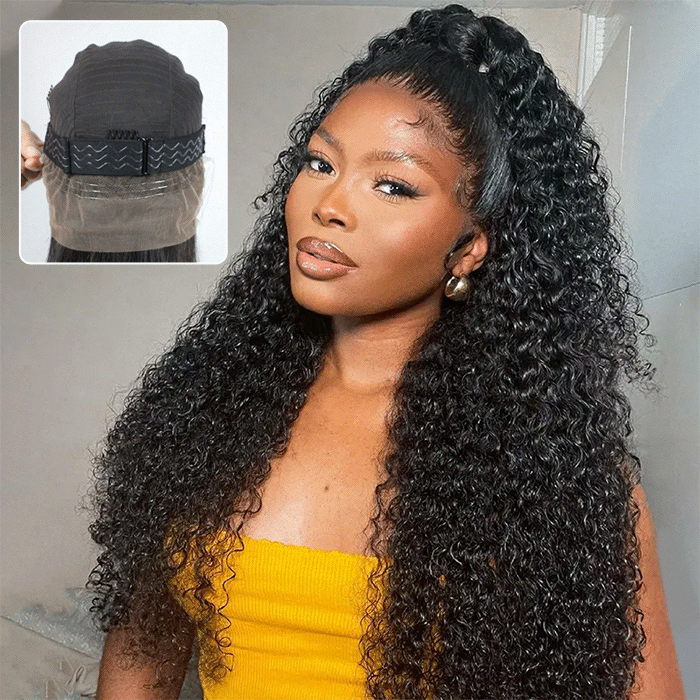 Invisible Strap Wig | Hidden String 360 Lace Wig Fit For All Heads ...