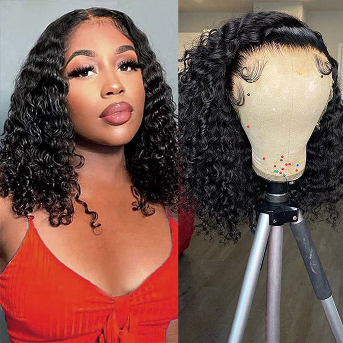 16 Inch Curly/Body Wave/Straight Lob Wig | Long Bob Human Hair Wig ...