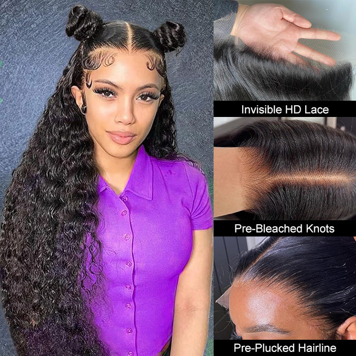Deep Wave Wig | Human Hair Deep Wave Lace Front Wigs – Hermosa Hair