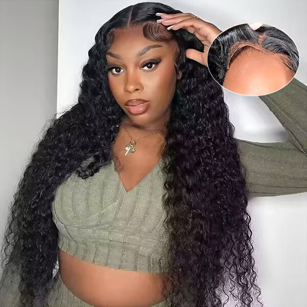 Silky Straight Glueless Wigs Wear & Go Pre Cut HD Lace Closure Wigs ...