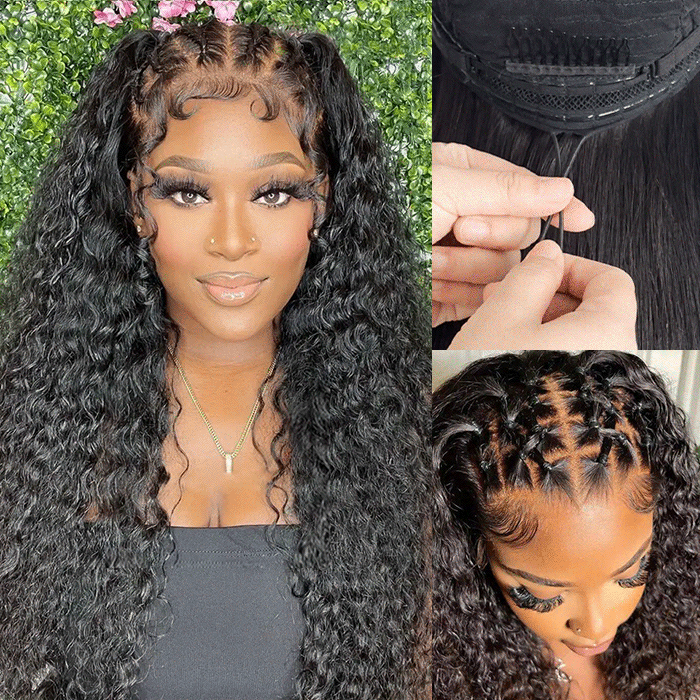 Drawstring Wig | Pull N Hide Human Hair Wig – Hermosa Hair