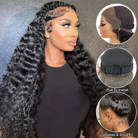Loose Deep Wave Wig | Lace Front Human Hair Wigs For Women – Hermosa Hair