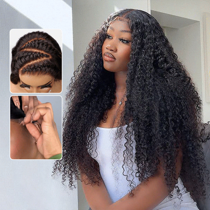 Afro Kinky Curly Human Hair Wig For African American Women – Hermosa Hair