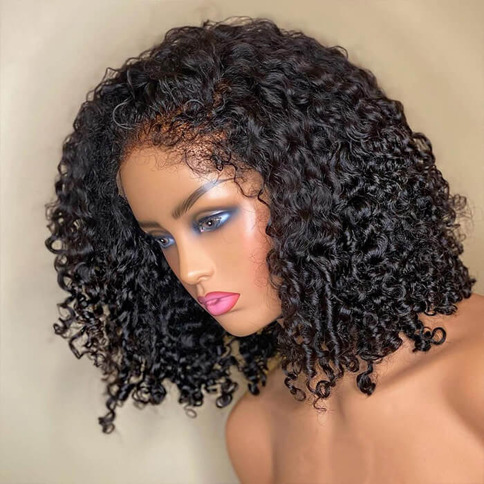Afro Kinky Curly Human Hair Wig For African American Women – Hermosa Hair