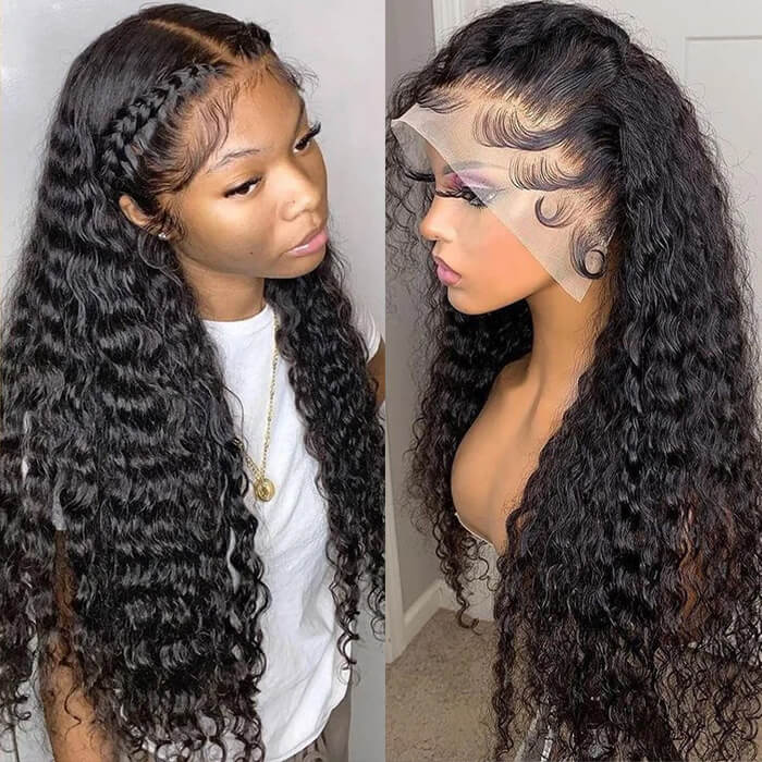 Deep Wave Wig | Human Hair Deep Wave Lace Front Wigs – Hermosa Hair