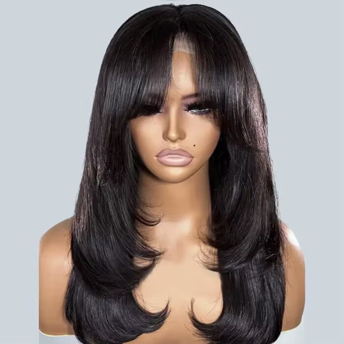 Curtain Bangs Wigs | Human Hair Wigs With Curtain Bangs – Hermosa Hair