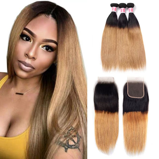 27 Hair Color Weave And Wigs | 1b/27 Bundles – Hermosa Hair