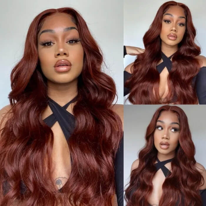 Reddish Brown Wigs | 33 Color Human Hair Wig – Hermosa Hair